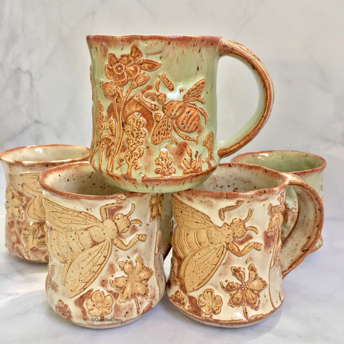 Stoneware Mugs and Tumblers – Queen Bee Pottery